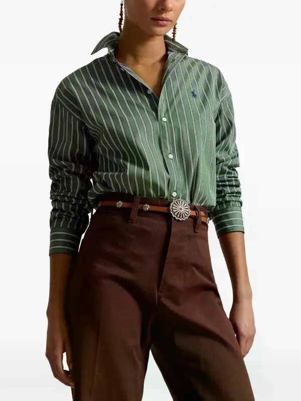 Polo Ralph Lauren Striped Cotton Shirt - Green