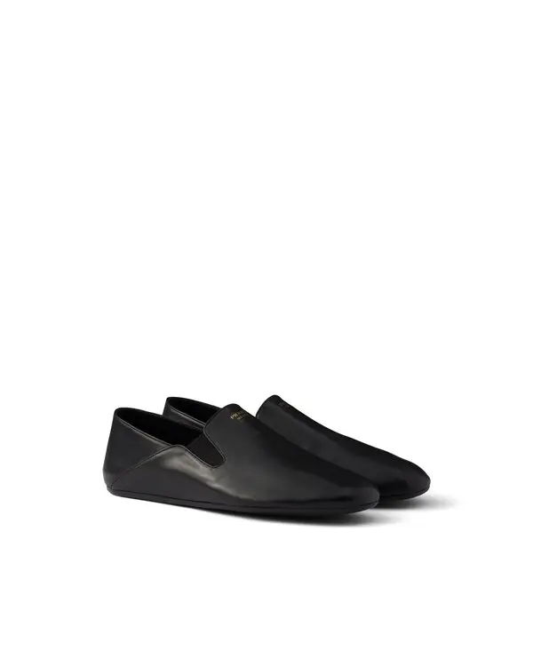 Prada Leather Loafers - Black