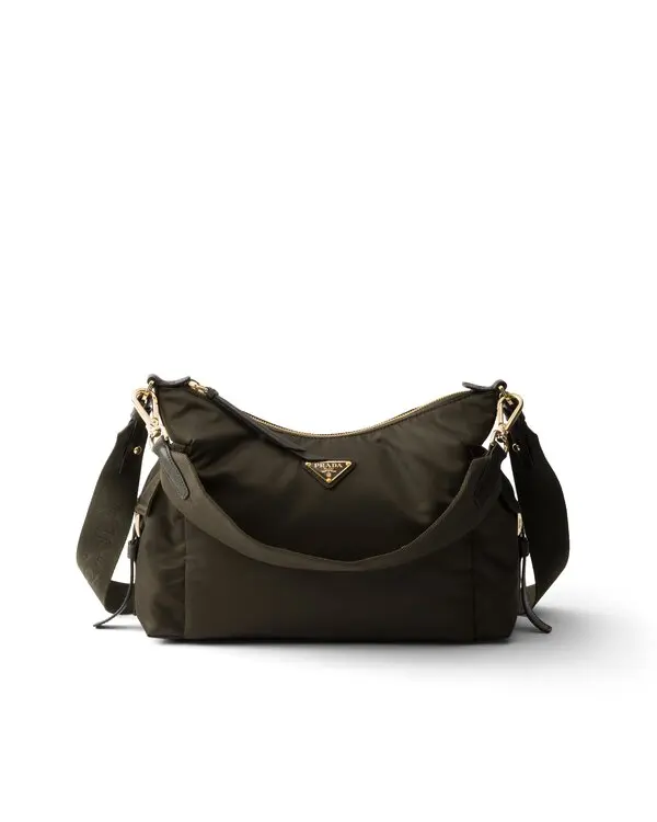 Prada Re-nylon And Leather Bag - Forest