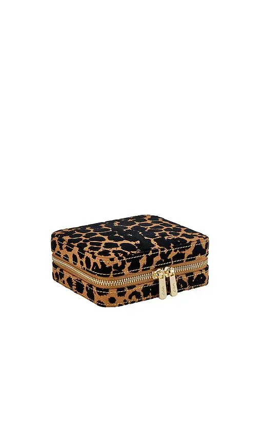 Wolf Savanna Print Zip Travel Case