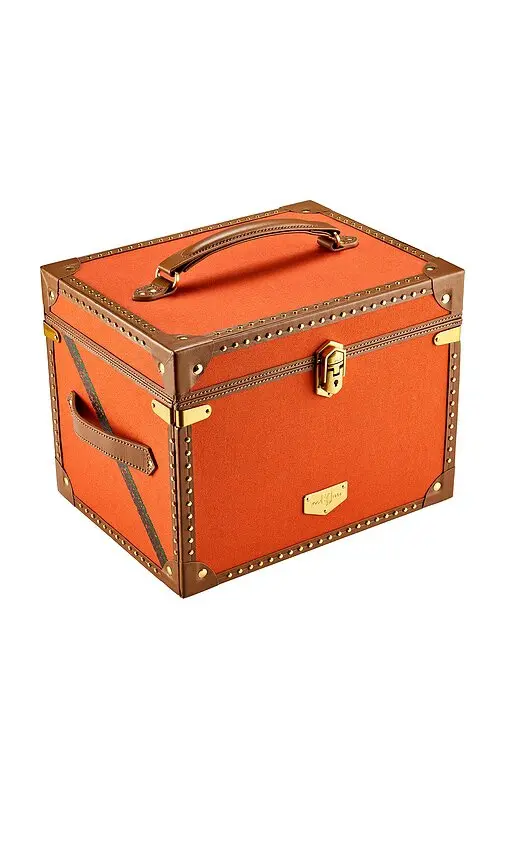 Wolf Ida Trunk Jewelry Box - Orange