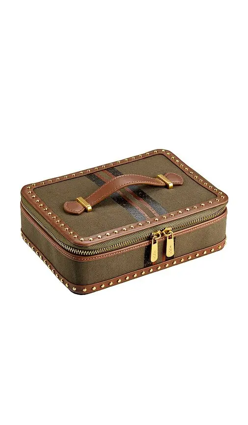 Wolf Ida Travel Zip Jewelry Case With Handle