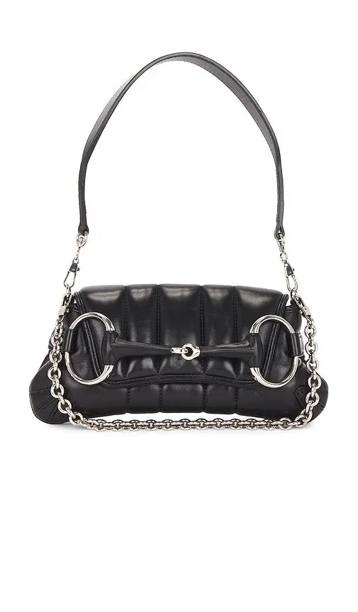 FWRD RENEW Gucci Horsebit Clutch - Black