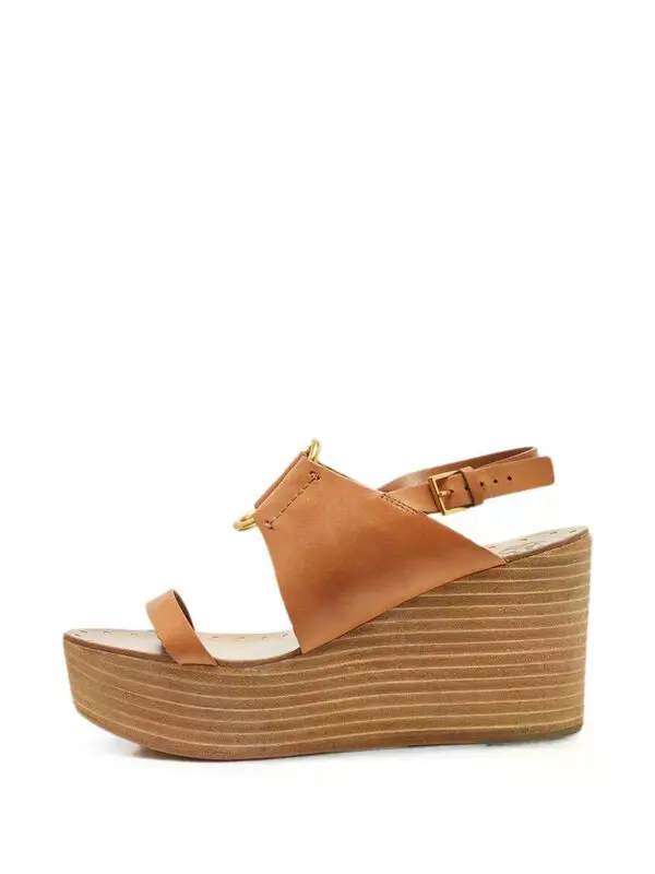 Tory Burch Daisy Wedge Sandals - Brown
