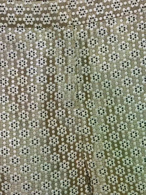 Maje Floral-jacquard Metallic Straight-leg Trousers - Gold