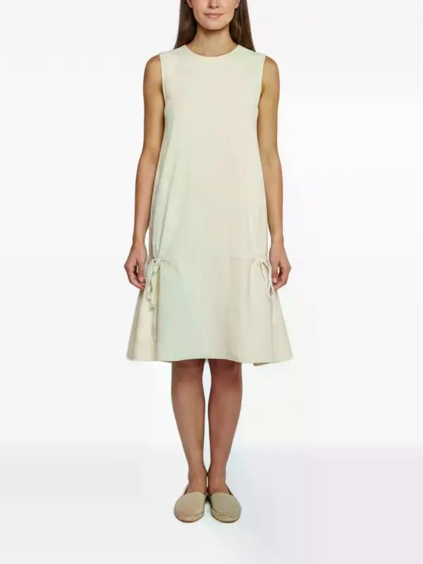Victoria Beckham Tiered Detail Mini Dress - Neutrals