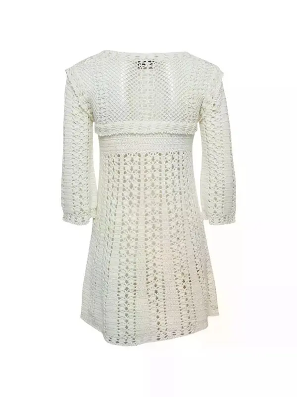 Elisabetta Franchi Crochet Mini Dress