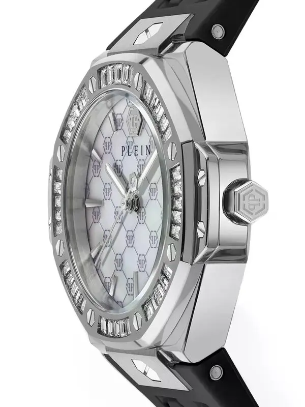 Philipp Plein Royal Prestige Crystal Watch With Embellished Bezel