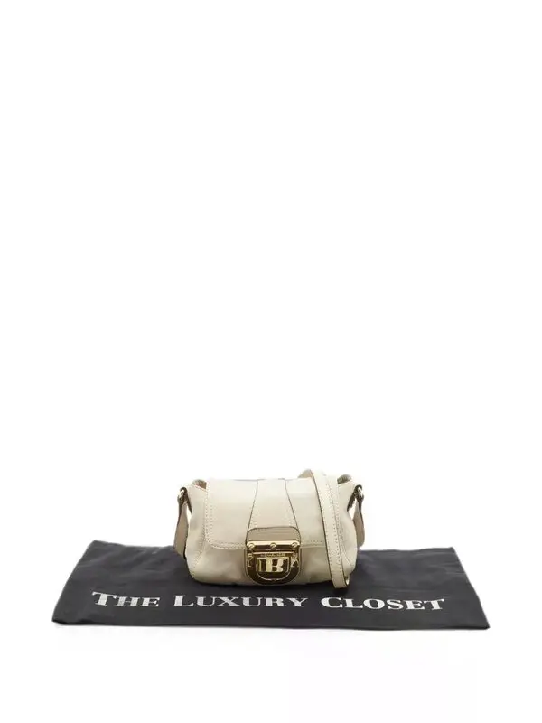 Michael Kors White Leather Flap Crossbody Bag