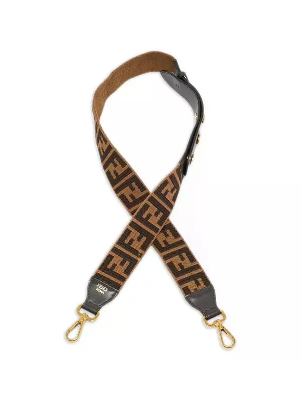Fendi Zucca Canvas Shoulder Strap - Neutrals