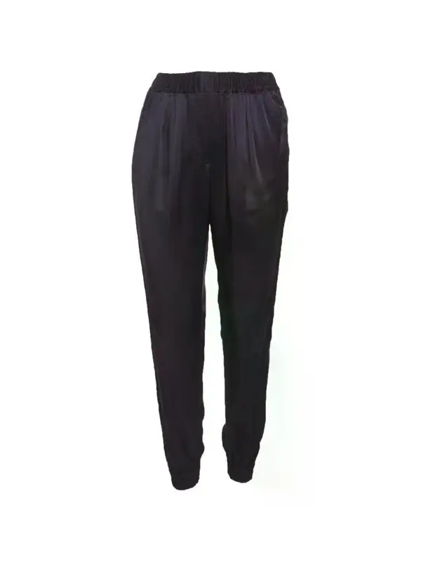 LANVIN Satin Lace Trousers
