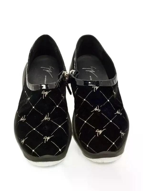 GIUSEPPE ZANOTTI Velvet Quilted Sneakers