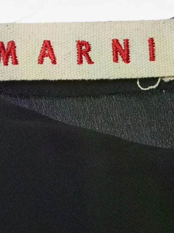 Marni Tiered Crepe Mini Dress