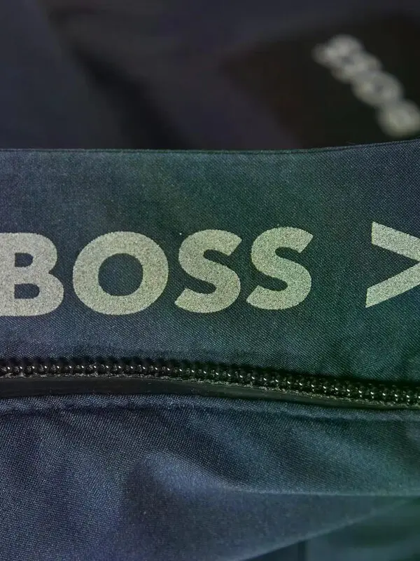 BOSS Hooded Padded Jacket With Logo Print