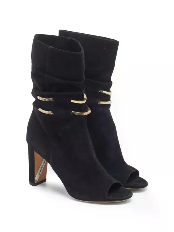 JIMMY CHOO Legion Chain-detail Ankle Boots - Black
