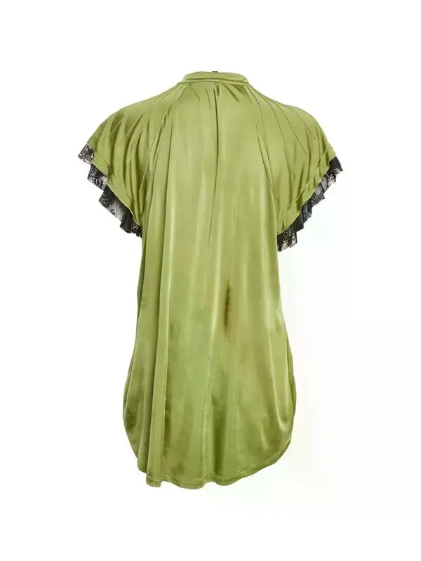 Just Cavalli Ruffle Lace-trim Top