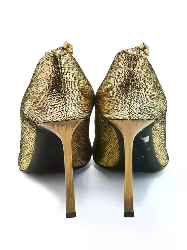 LANVIN Textured Pointed-toe Pumps