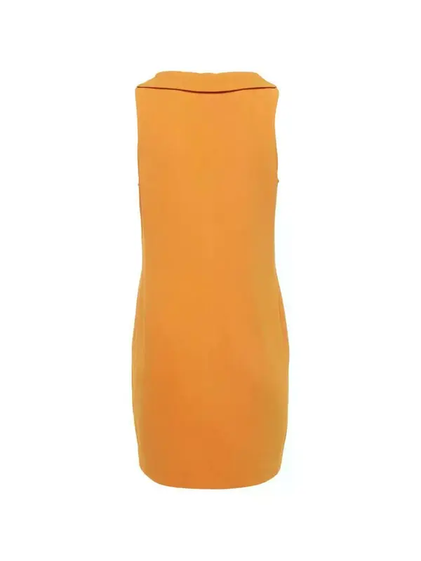 Moschino Crepe Peter Pan Collar Midi Dress