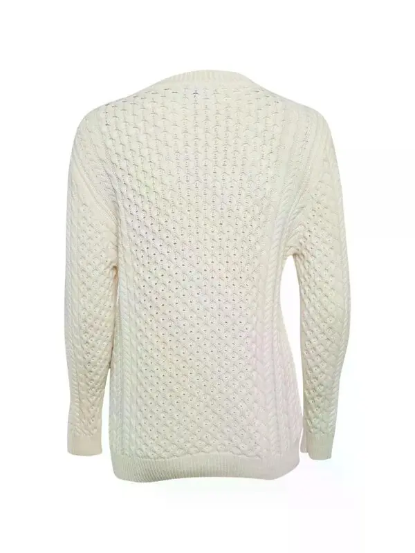 Stella McCartney Cable Knit Crew Neck Sweater - Neutrals