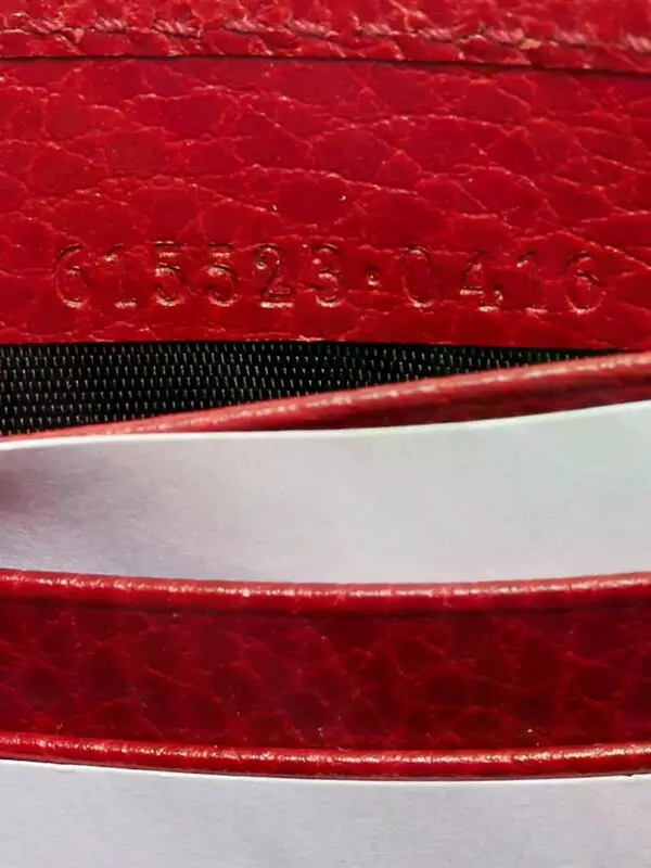 Gucci Interlocking G Wallet Crossbody Bag - Red