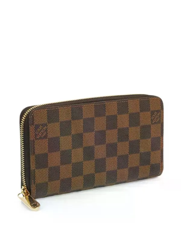 LOUIS VUITTON 2014 Zippy Damier Ebene Wallet - Brown