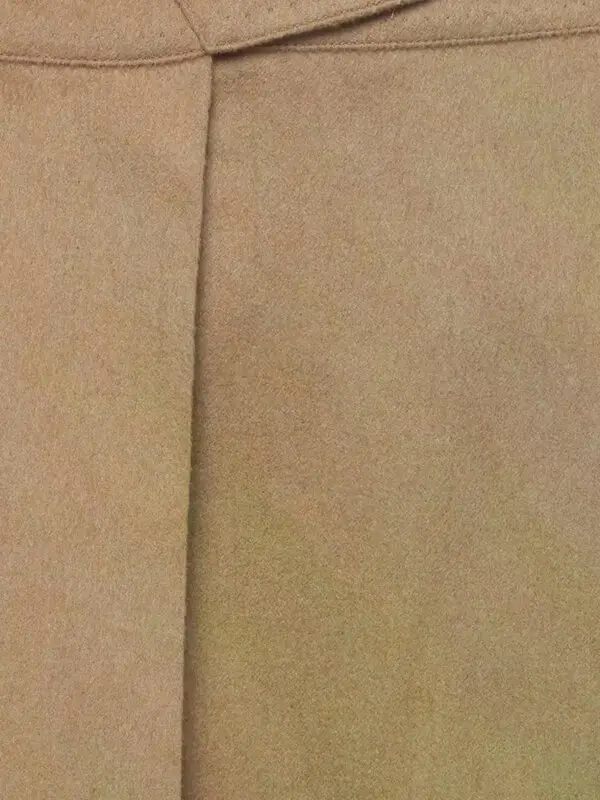 Max Mara Wool Wrap Mini Skirt With Buckle Detail