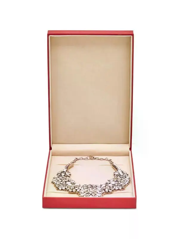 Valentino Garavani Crystal Embellished Cable Link Necklace