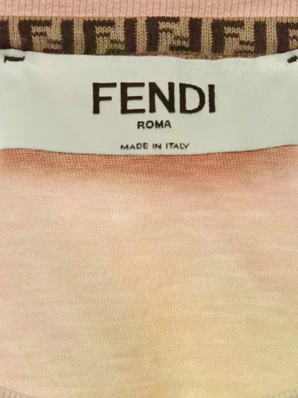 Fendi Embroidered Logo T-shirt