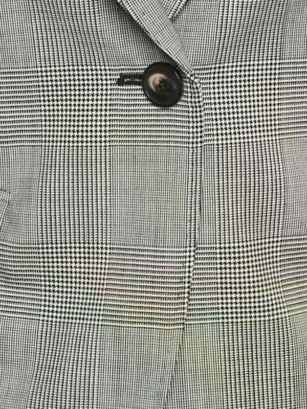 Max Mara Houndstooth Pattern Blazer