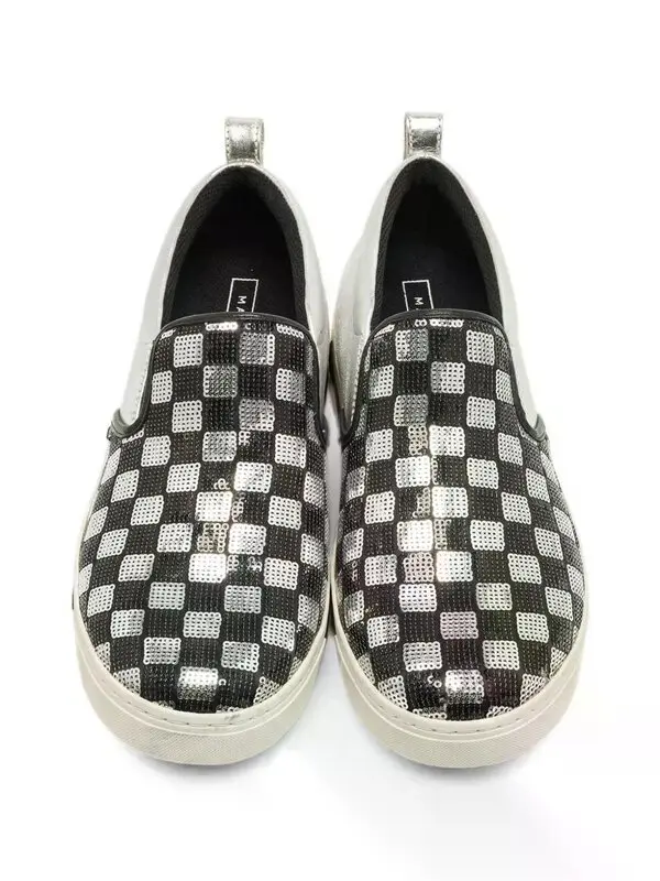 Marc Jacobs Mercer Sequin Embellished Checkered Slip-on Sneakers
