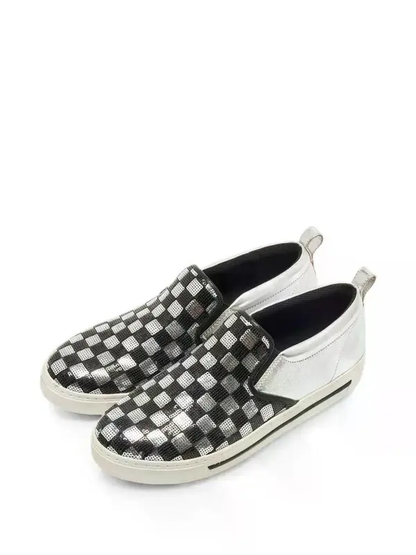 Marc Jacobs Mercer Sequin Embellished Checkered Slip-on Sneakers