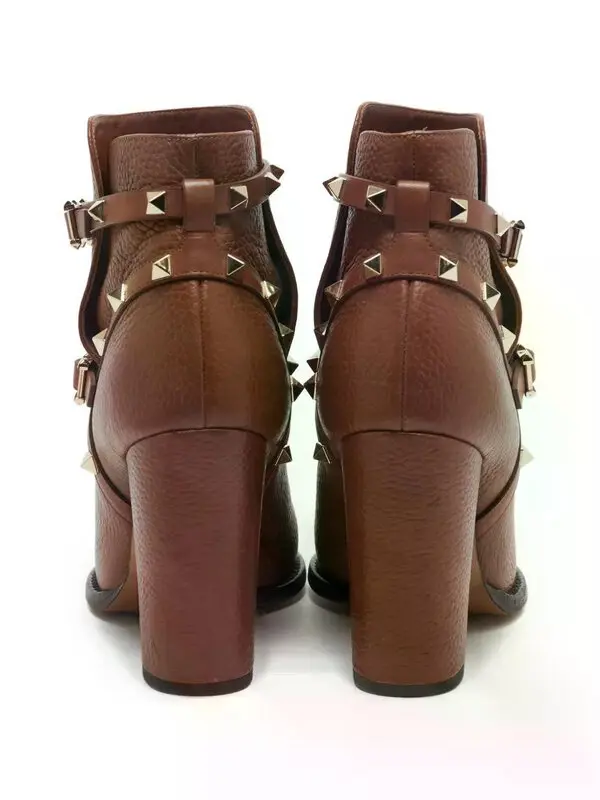 Valentino Garavani Rockstud Buckle Ankle Boots
