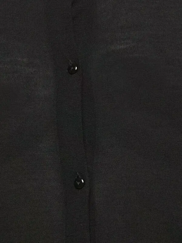 Max Mara Button-down Knitted Long Wool Cardigan