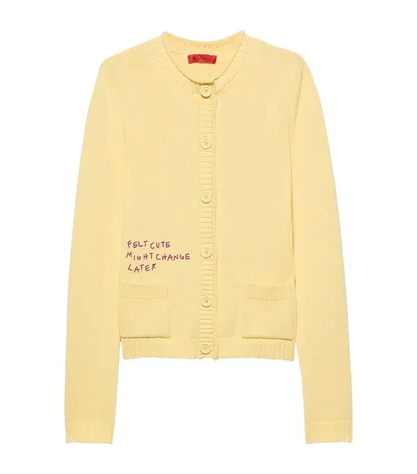 Max & Co. Embroidered Cotton Cardigan