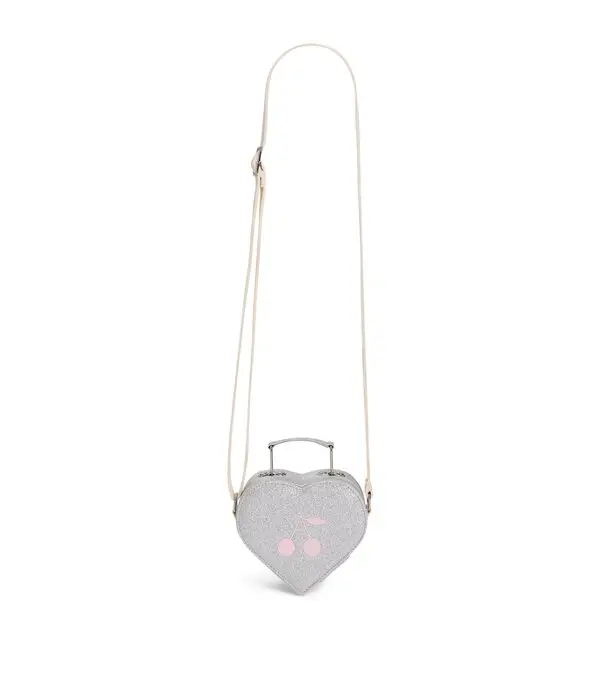 Bonpoint Heart-shaped Sequined Shoulder Bag
