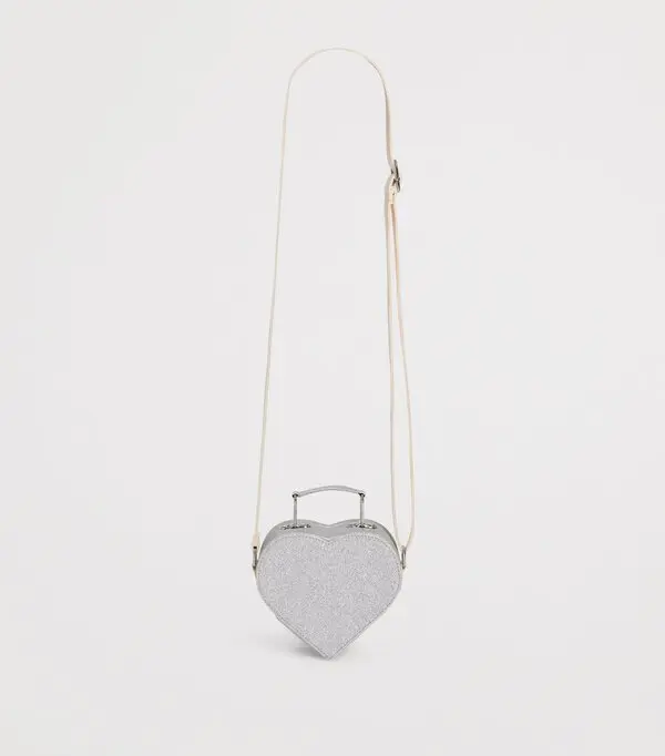 Bonpoint Heart-shaped Sequined Shoulder Bag
