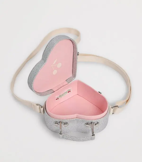 Bonpoint Heart-shaped Sequined Shoulder Bag