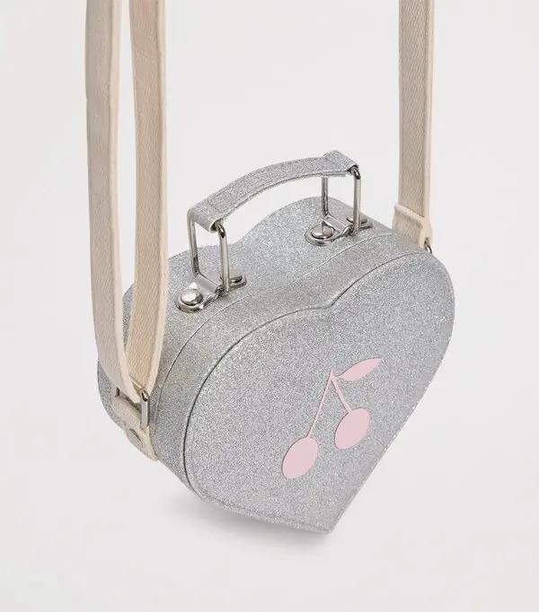 Bonpoint Heart-shaped Sequined Shoulder Bag