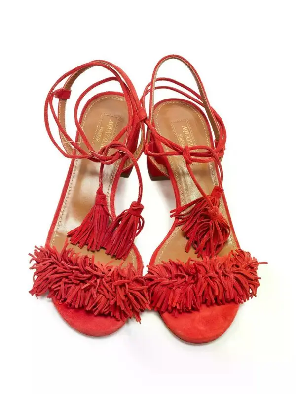 AQUAZZURA Wild Thing Heeled Sandals - Red
