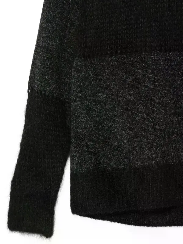 Undercover Colourblock Brushed-finish Crew Neck Sweater