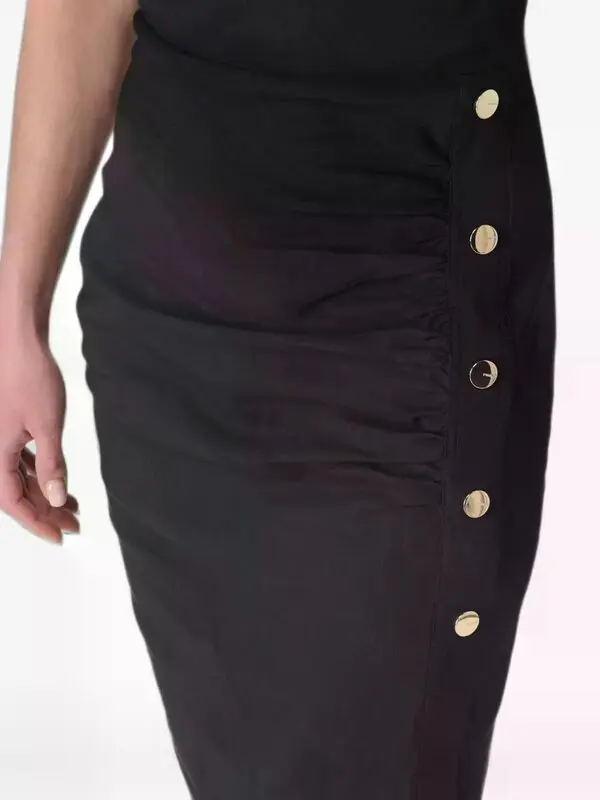 Pinko Alissa Ruched Midi Dress - Black