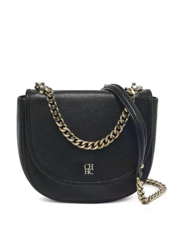 Carolina Herrera Leather Crossbody Bag - Black