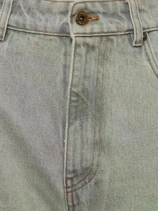 Miu Miu Straight-fit Raw-hem Jeans
