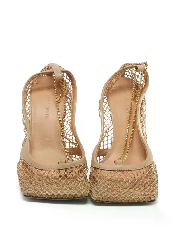 Bottega Veneta Stretch Mesh Heeled Pumps