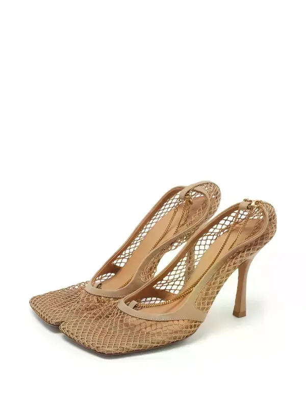 Bottega Veneta Stretch Mesh Heeled Pumps