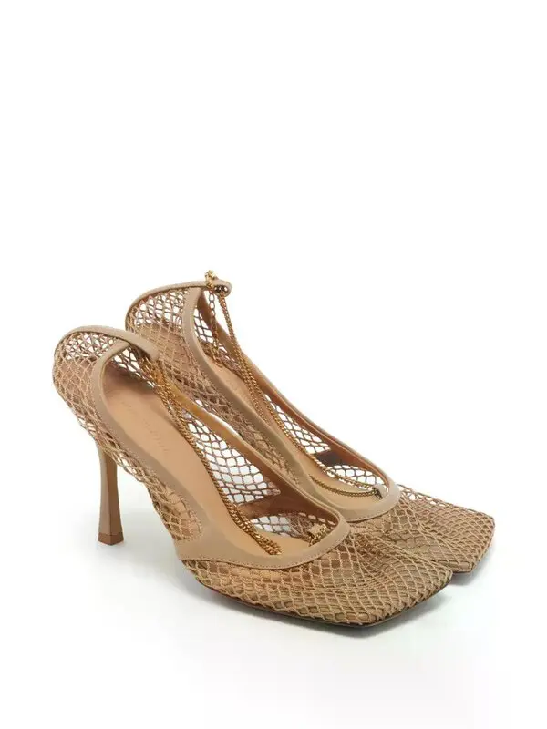 Bottega Veneta Stretch Mesh Heeled Pumps