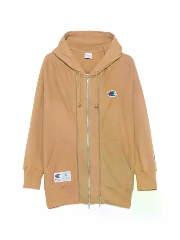 Undercover Logo Patch Triple-zip Hoodie - Neutrals