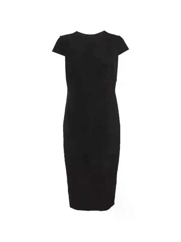 Max Mara Short Sleeve Midi Dress - Black