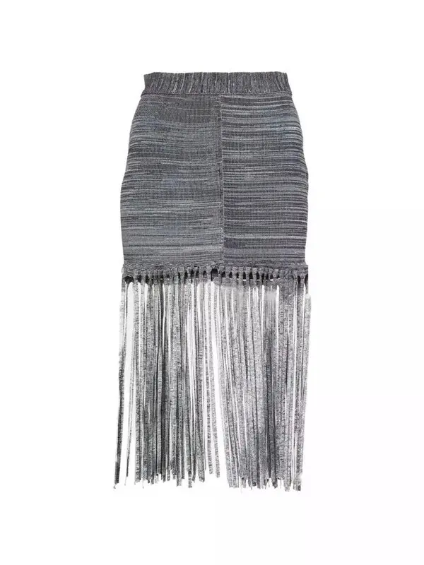 Chloé Fringed Knit Mini Skirt