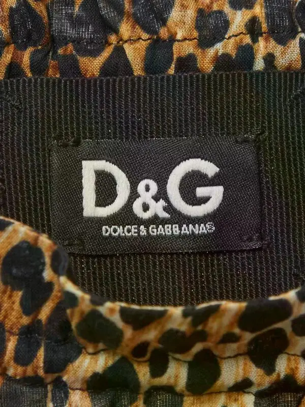 Dolce & Gabbana Leopard Print Long Sleeve Tiered Skirt Suit